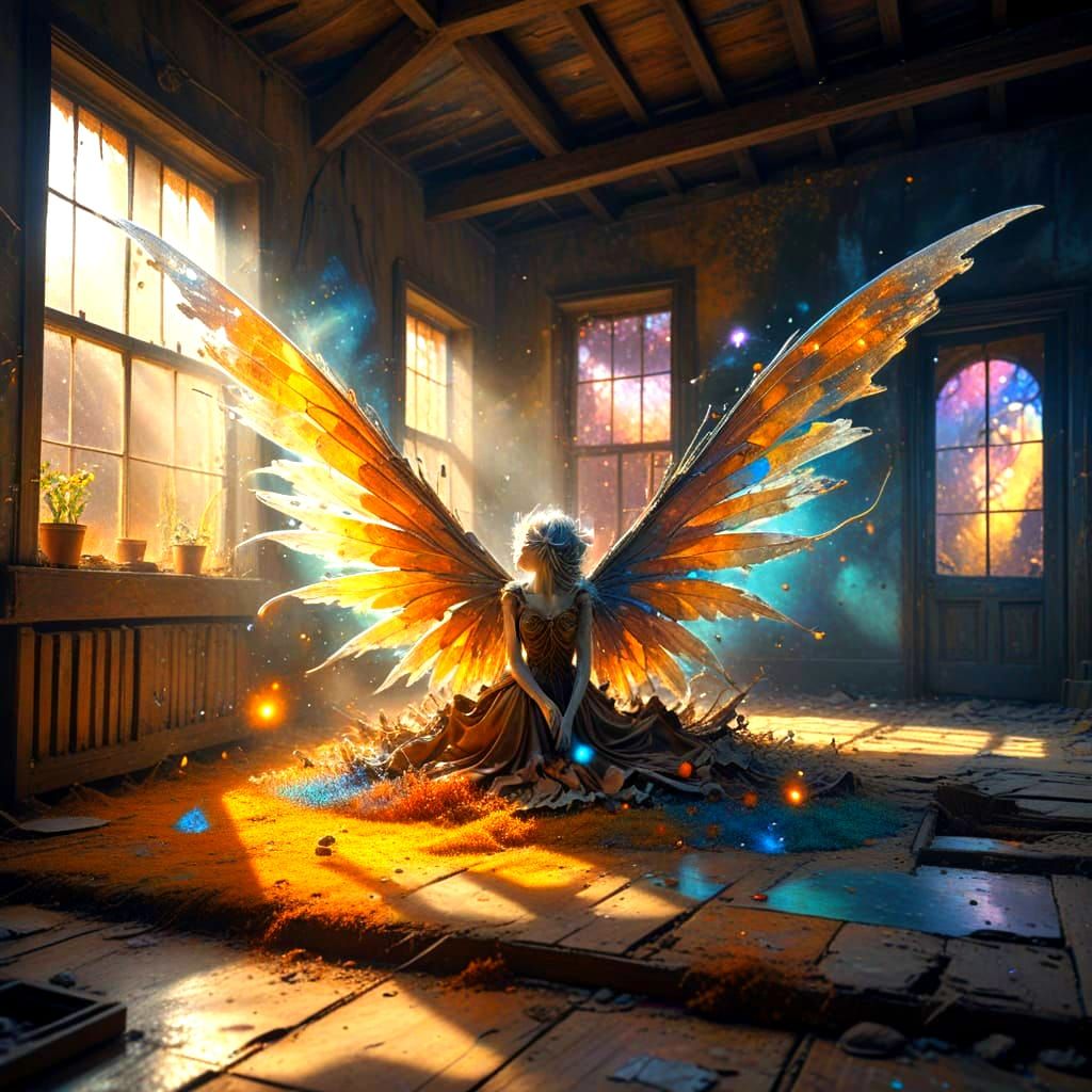 Dazzling 8K Dust Fairy Masterpiece - AI Art