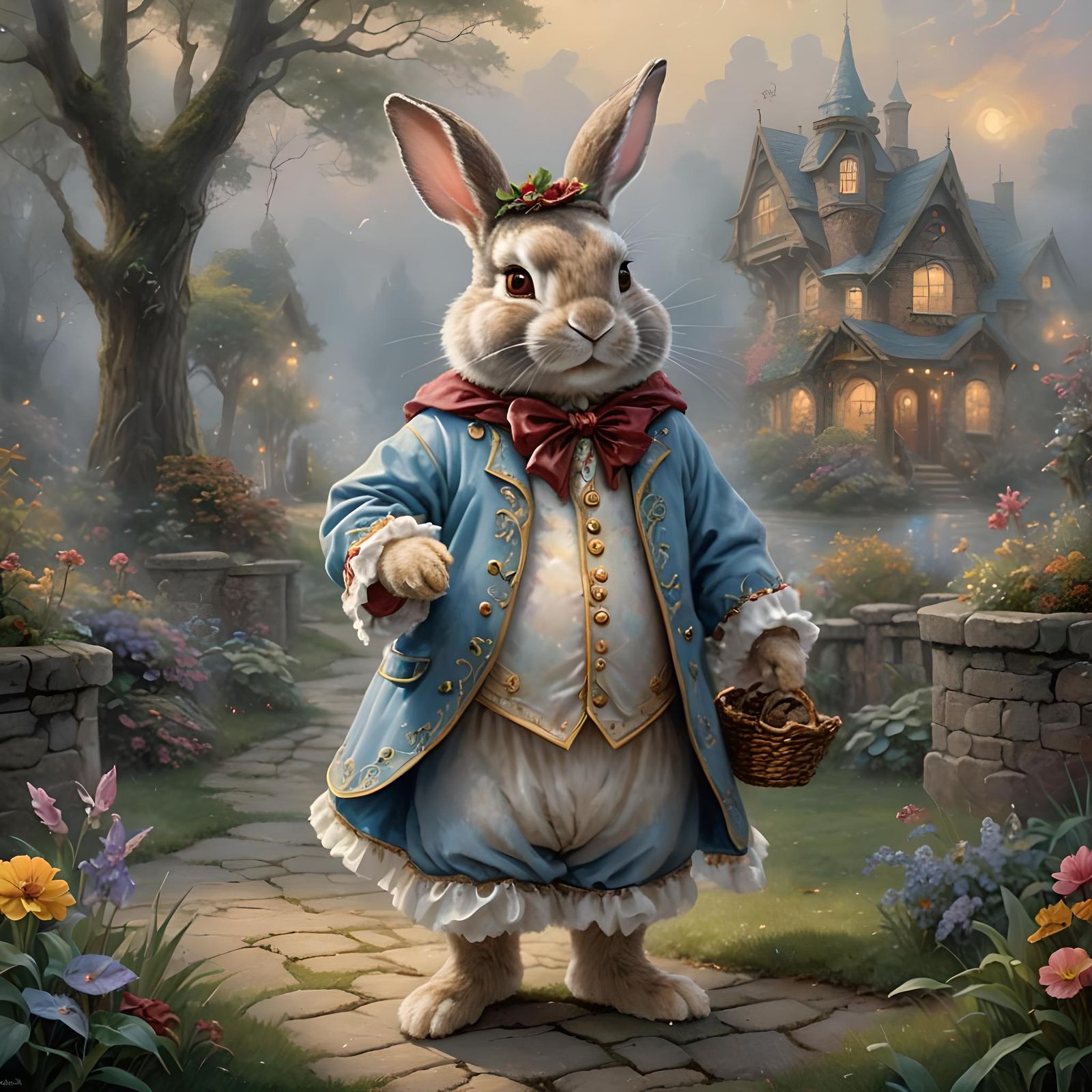 Hello Mr. Rabbit - AI Generated Artwork - NightCafe Creator