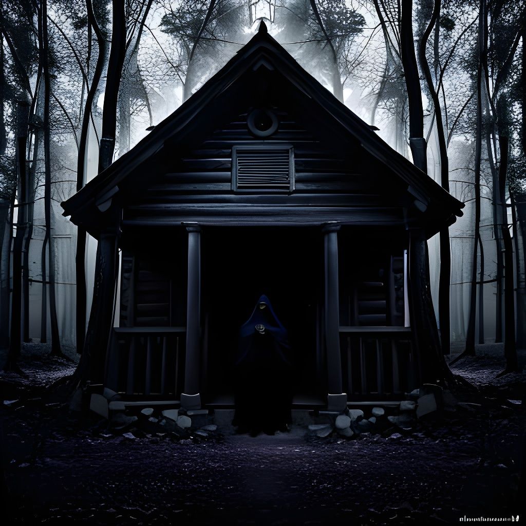A haunted cabin in the woods - AI Generated Artwork - NightCafe Creator
