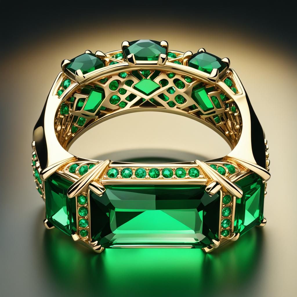 Emerald ring - AI Generated Artwork - NightCafe Creator
