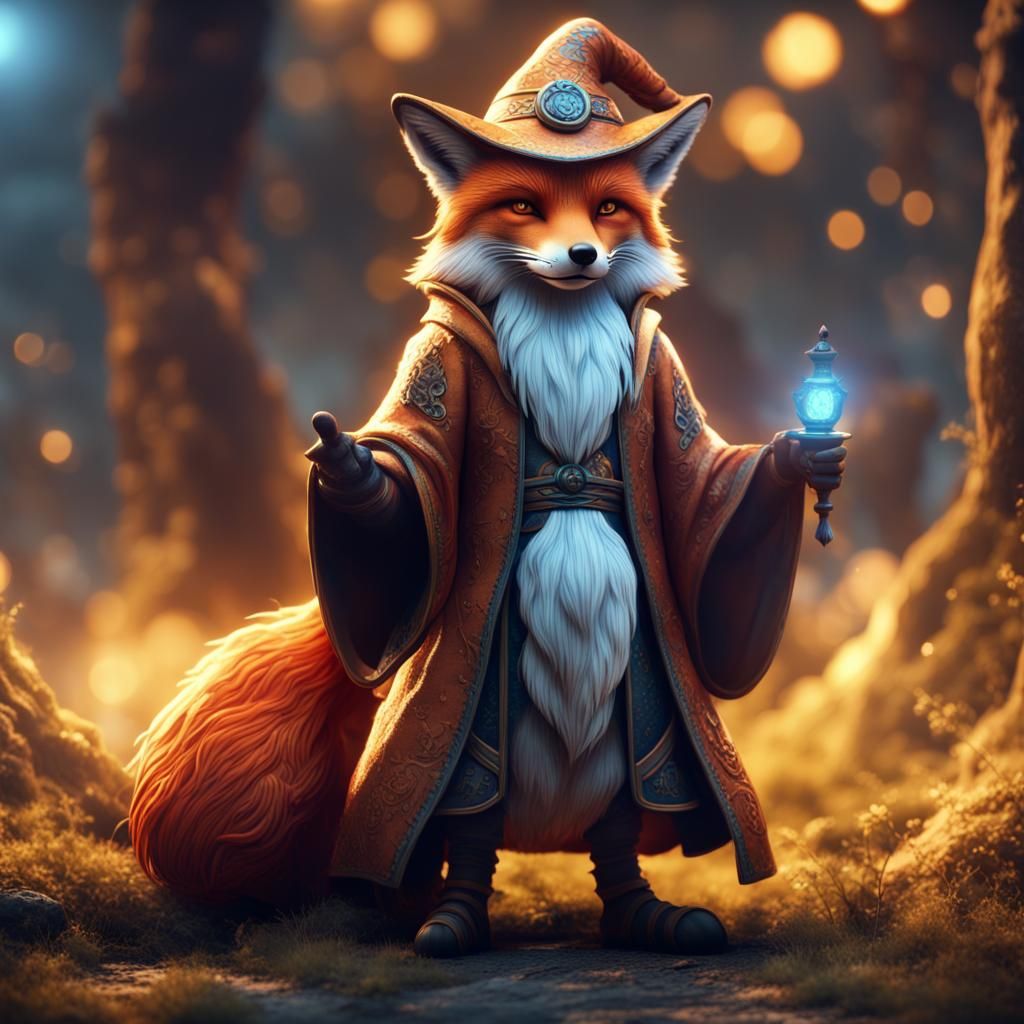 Wizard Fox - AI Generated Artwork - NightCafe Creator
