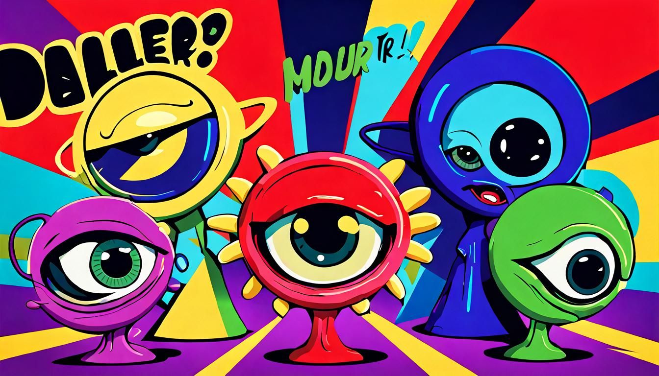 Alien Pop Art - AI Generated Artwork - NightCafe Creator