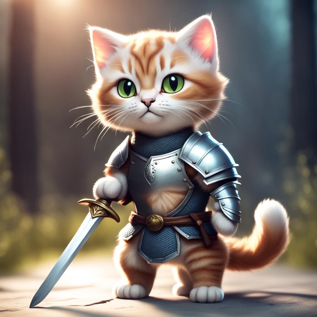 Warrior cat - AI Generated Artwork - NightCafe Creator