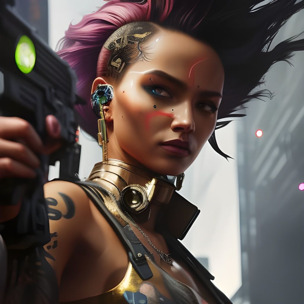 Series- Punk Girls ️‍🔥 - AI Generated Artwork - NightCafe Creator