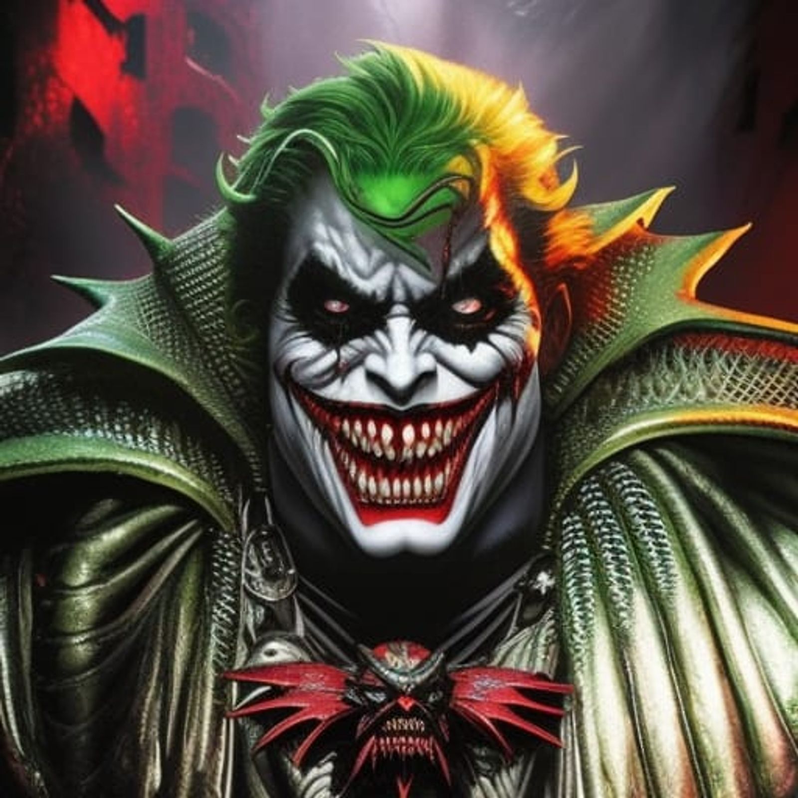 Joker make up chaos space marines mutated ugly scary horror terror ...