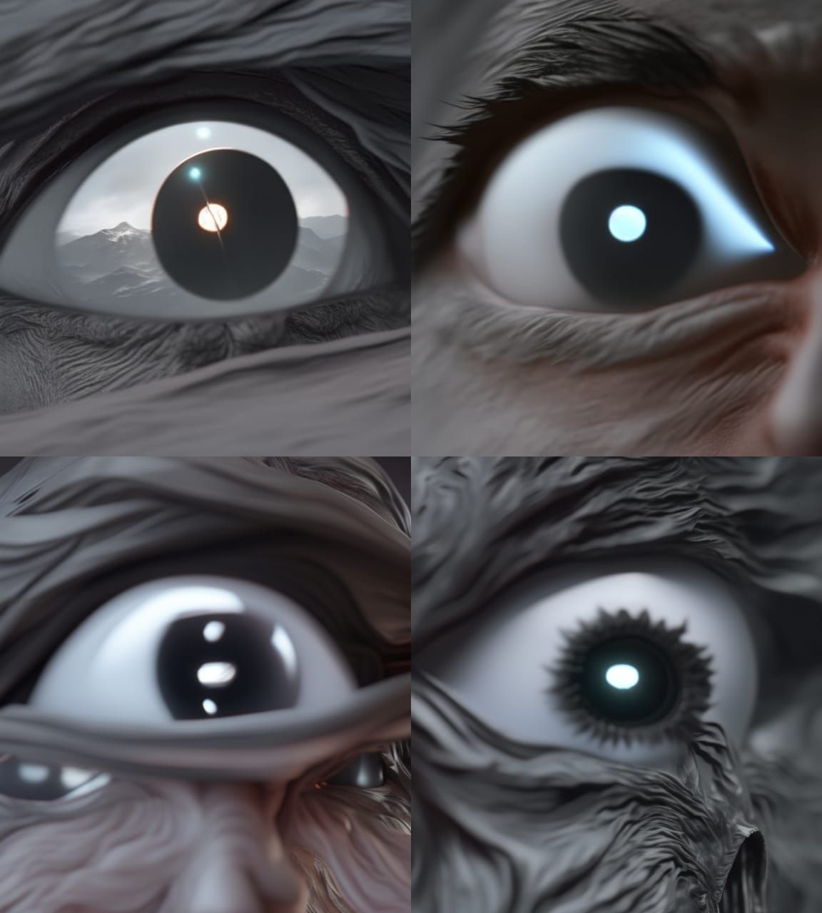 Looking into the eye of The Grim Reaper a masterpiece, 8k resolution ...