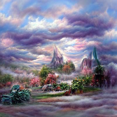 eternia landscape - AI Generated Artwork - NightCafe Creator