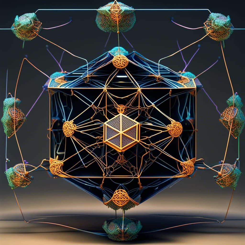 Ultra-Dimensional Tesseract - AI Generated Artwork - NightCafe Creator