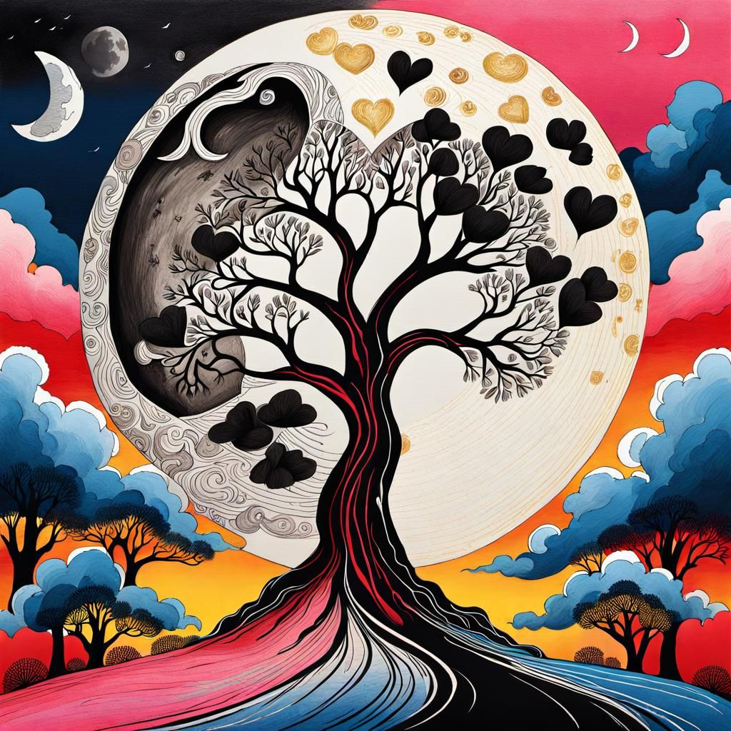 the tree of sadness - AI Generated Artwork - NightCafe Creator