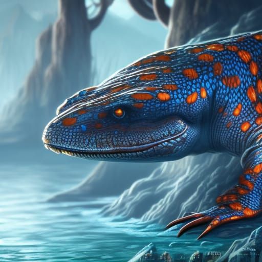 water lizard - AI Generated Artwork - NightCafe Creator
