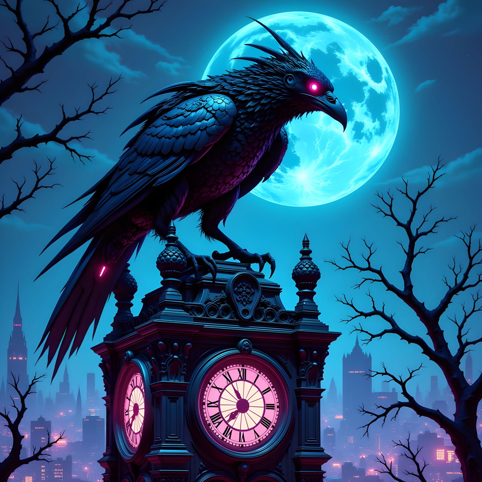Timekeeper Raven Fully Transformed - Cybernetic Raven Reigns...