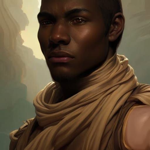 human male character, fantasy rpg character portrait - AI Generated ...