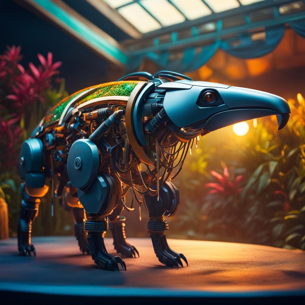 A robotic anteater - AI Generated Artwork - NightCafe Creator
