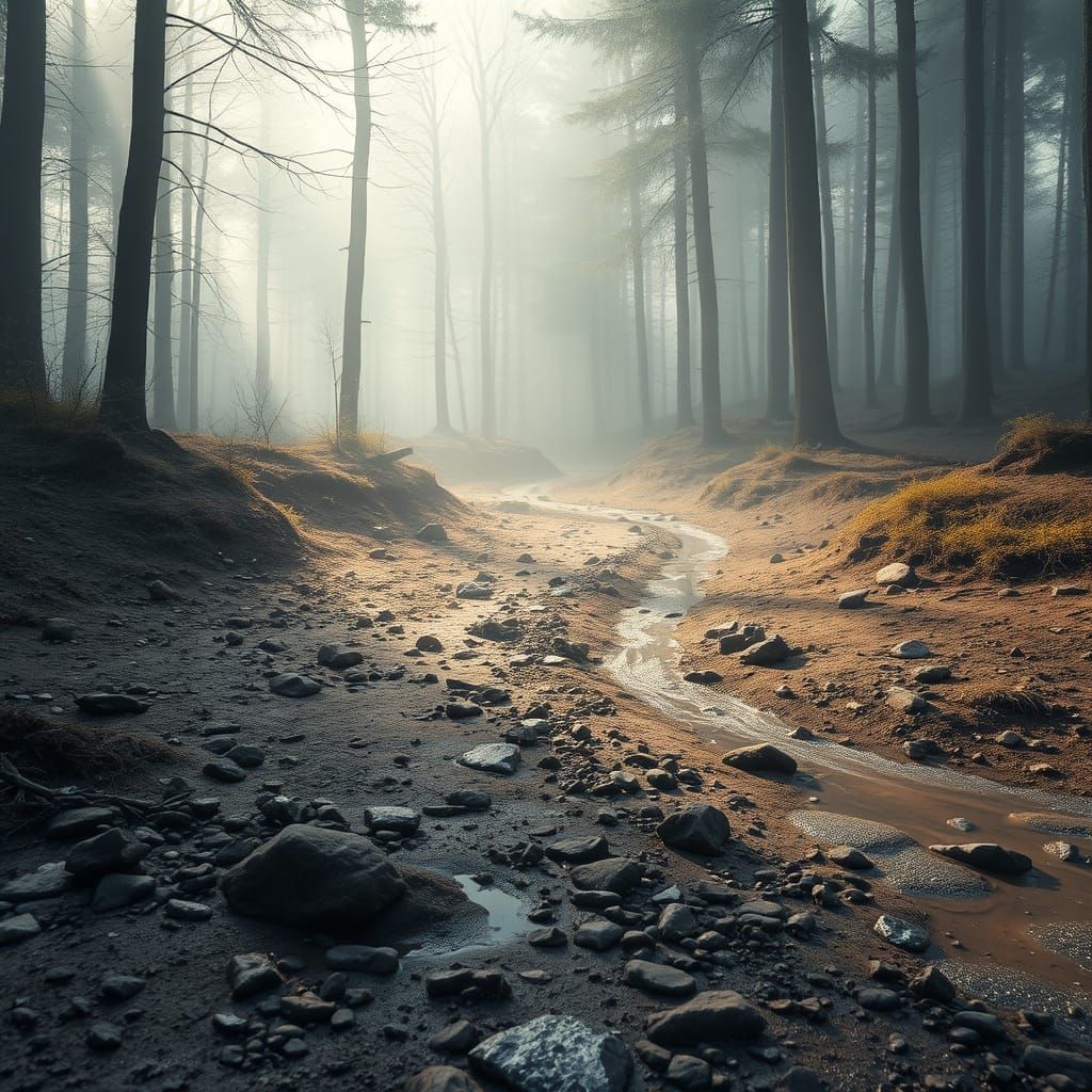 pathway - Epic Forest Pathway in Dramatic Light