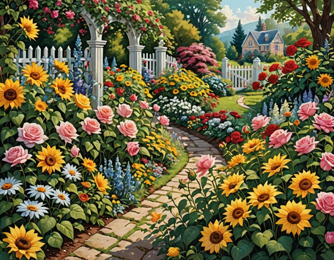 Stunning Different Blooming Flowers - AI Generated Artwork - NightCafe ...