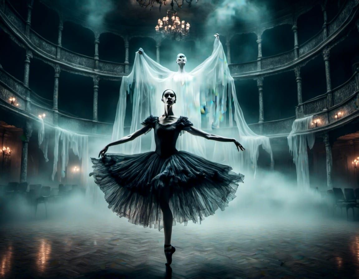 haunted ballet theatre - AI Generated Artwork - NightCafe Creator