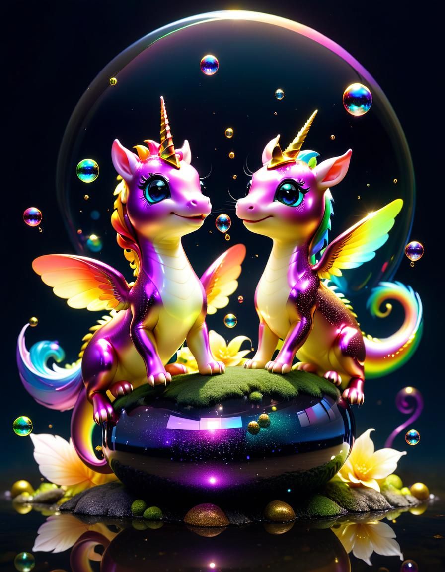 Sea Unicorns - AI Generated Artwork - NightCafe Creator