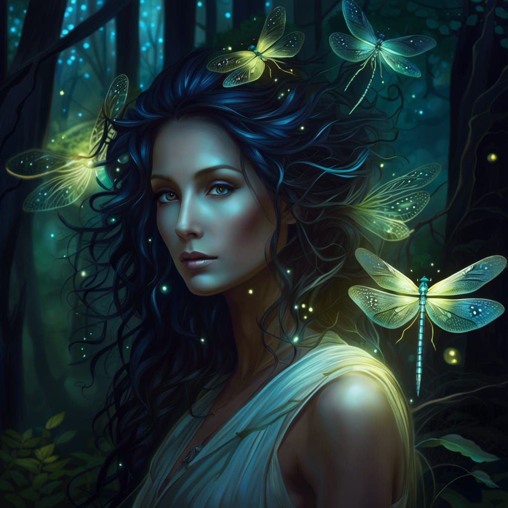 dragonfly queen - AI Generated Artwork - NightCafe Creator