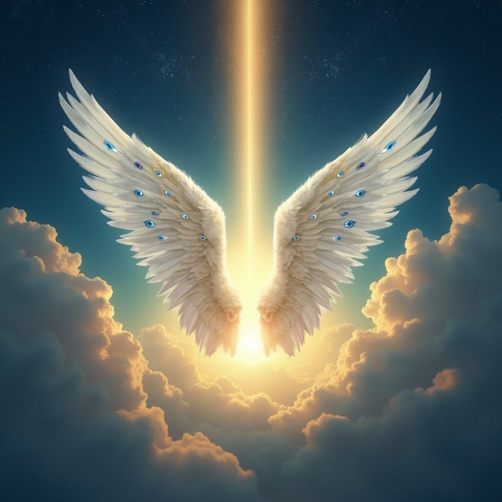 The Cherubim’s, Offer Wisdom - Ethereal Angelic Wings Radia...