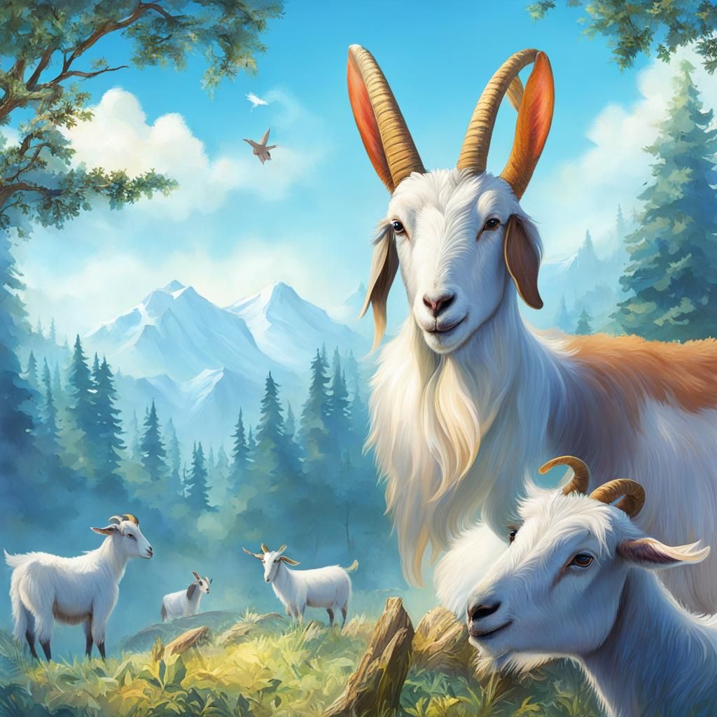 Goats - AI Generated Artwork - NightCafe Creator