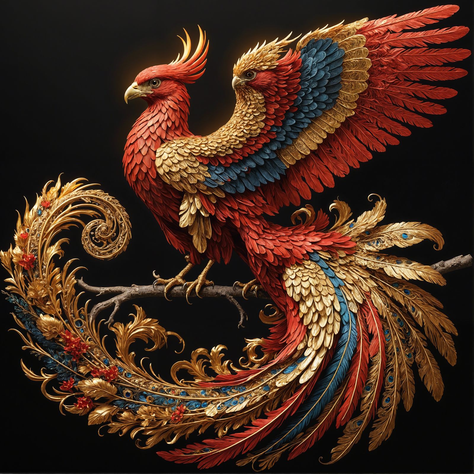 The Firebird - AI Generated Artwork - NightCafe Creator