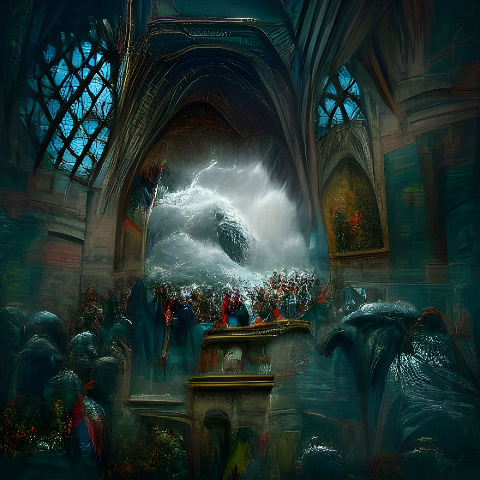 Water typhoon - AI Generated Artwork - NightCafe Creator