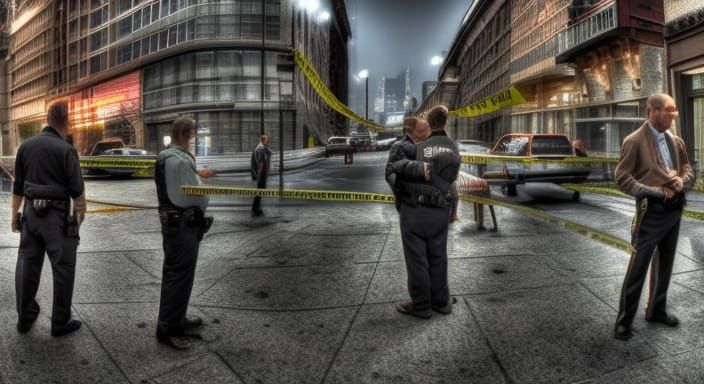 crime scene 3 - AI Generated Artwork - NightCafe Creator