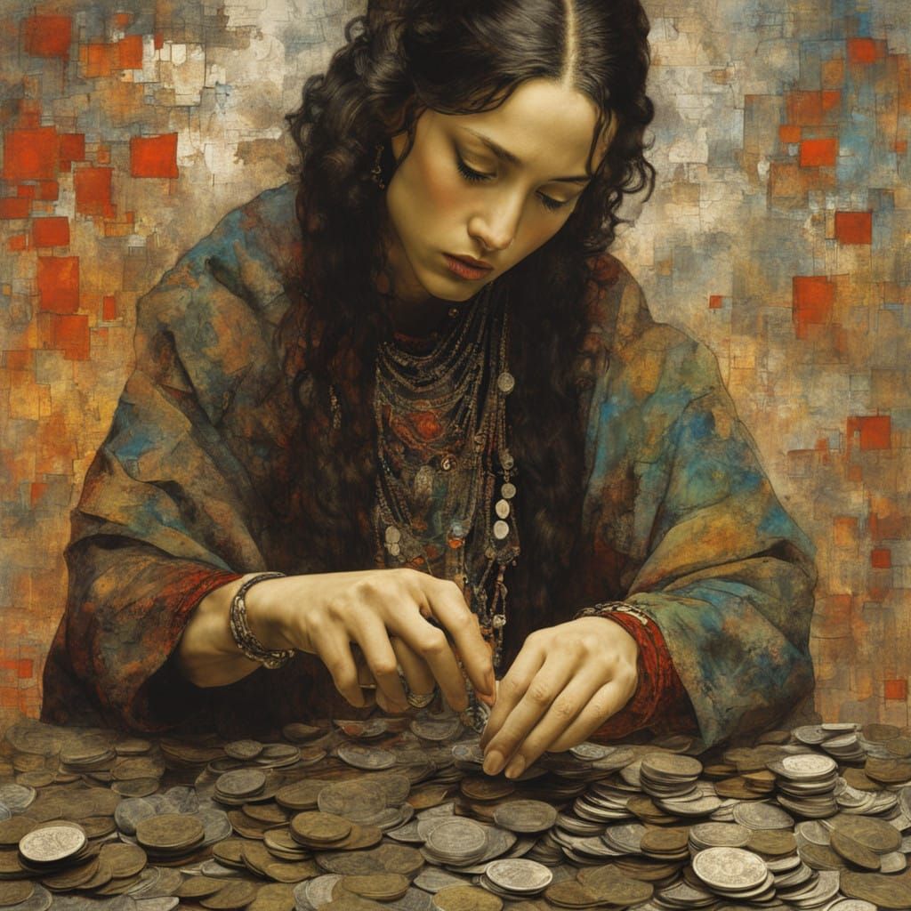 Gypsy counting coins - Gypsy counting coins