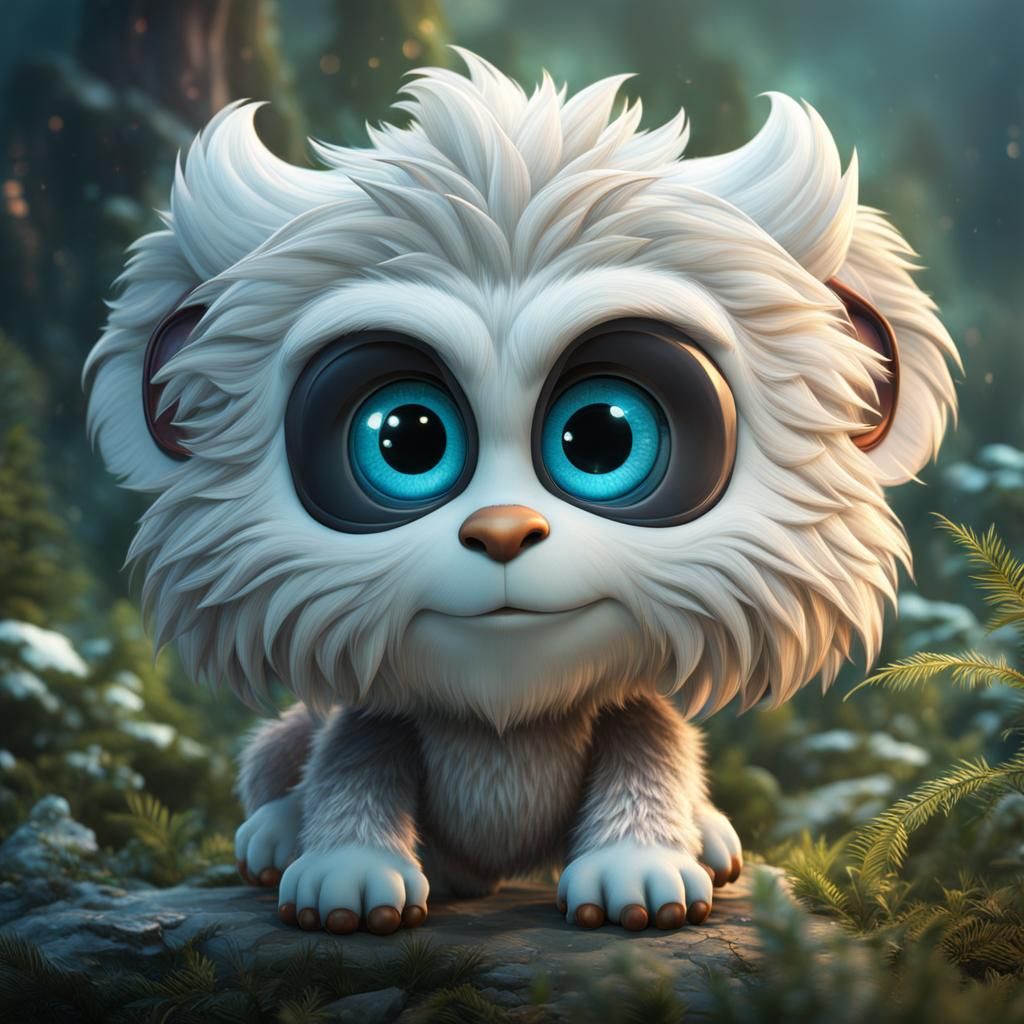 Cute yeti - AI Generated Artwork - NightCafe Creator