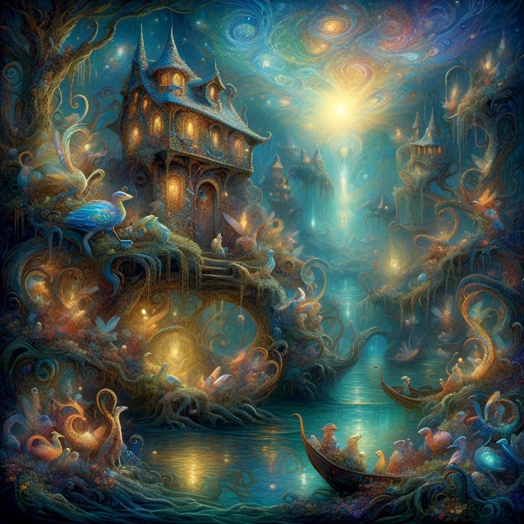 Realm of Fantasy - AI Generated Artwork - NightCafe Creator