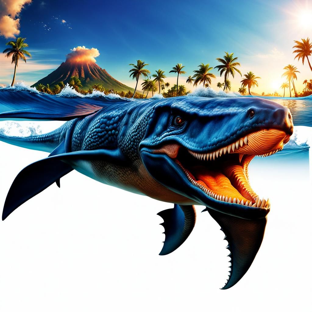 The Mosasaurus - AI Generated Artwork - NightCafe Creator