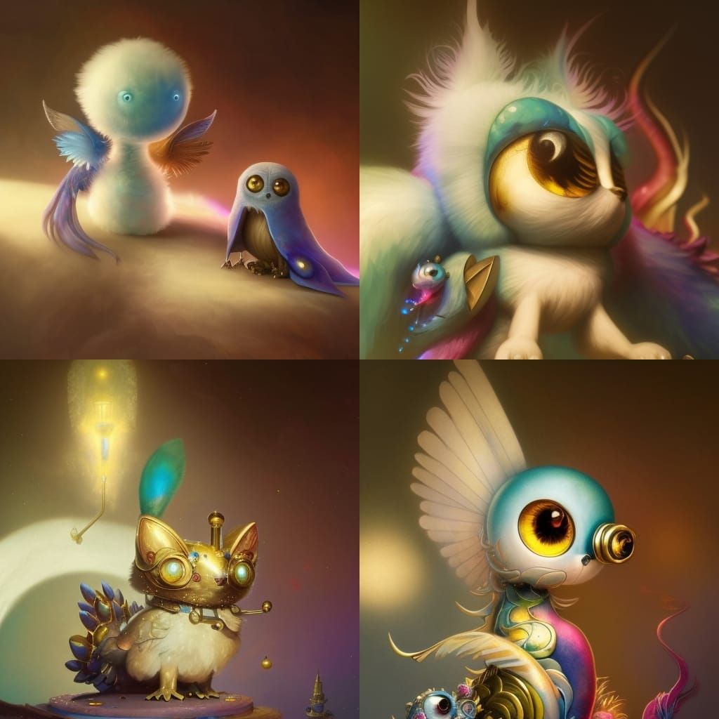 Adorable fluffy creatures - AI Generated Artwork - NightCafe Creator