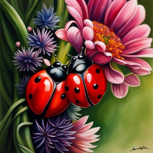 LadyBugs - AI Generated Artwork - NightCafe Creator