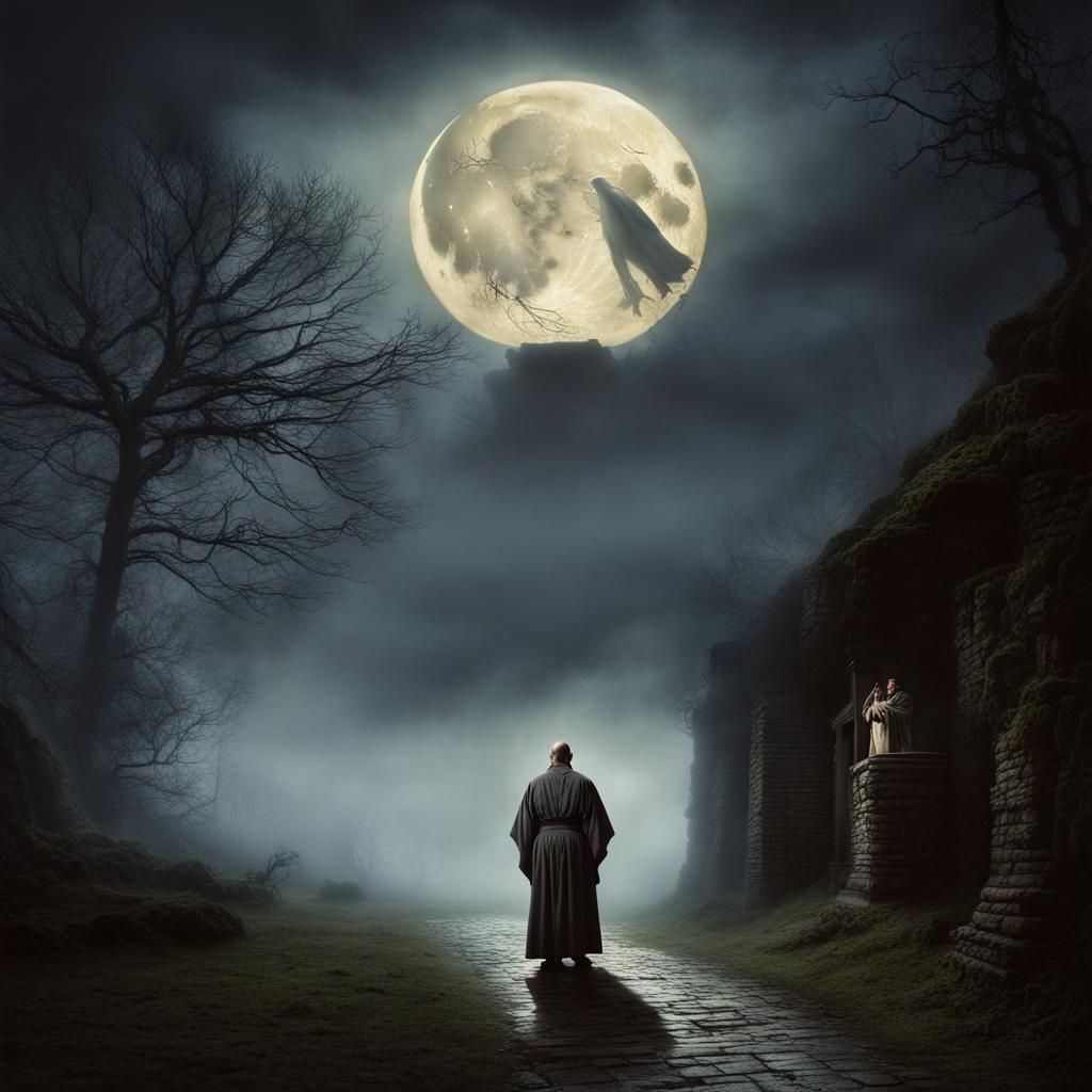 "The Monk, horror movie poster, photograph, exceptionally large full ...