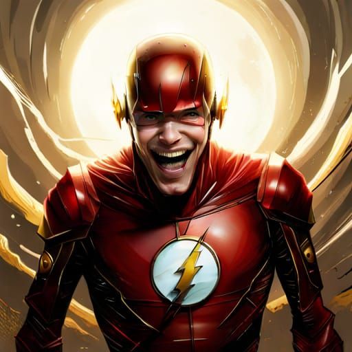 Laughing 😂 The Flash - AI Generated Artwork - NightCafe Creator
