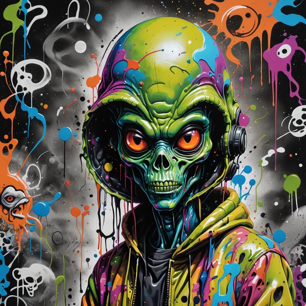 Alien rapper - AI Generated Artwork - NightCafe Creator
