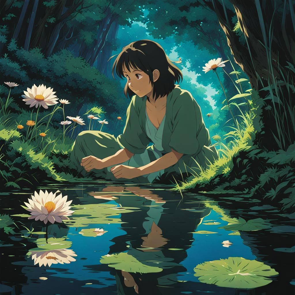 Studio Ghibli, Anime Key Visual, by Makoto Shinkai, Deep Color ...