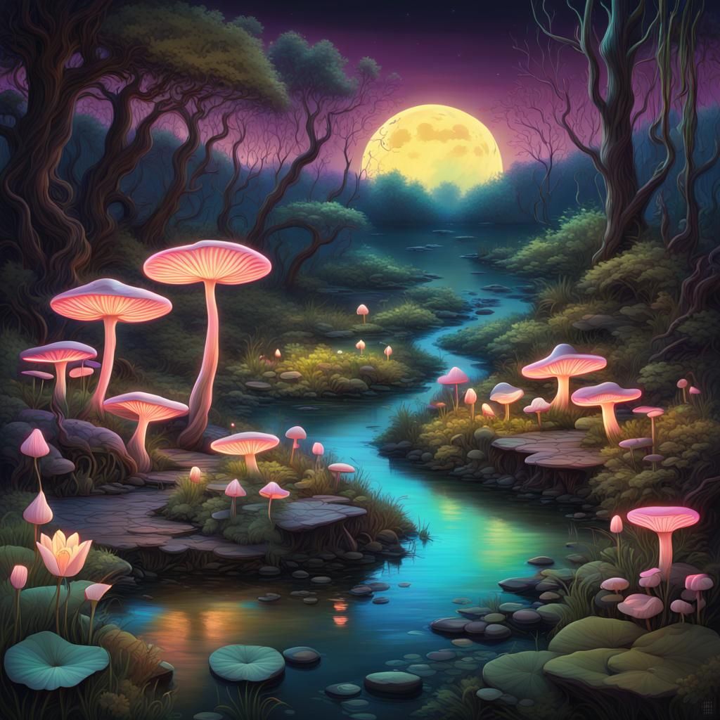 Groovy Nights - AI Generated Artwork - NightCafe Creator