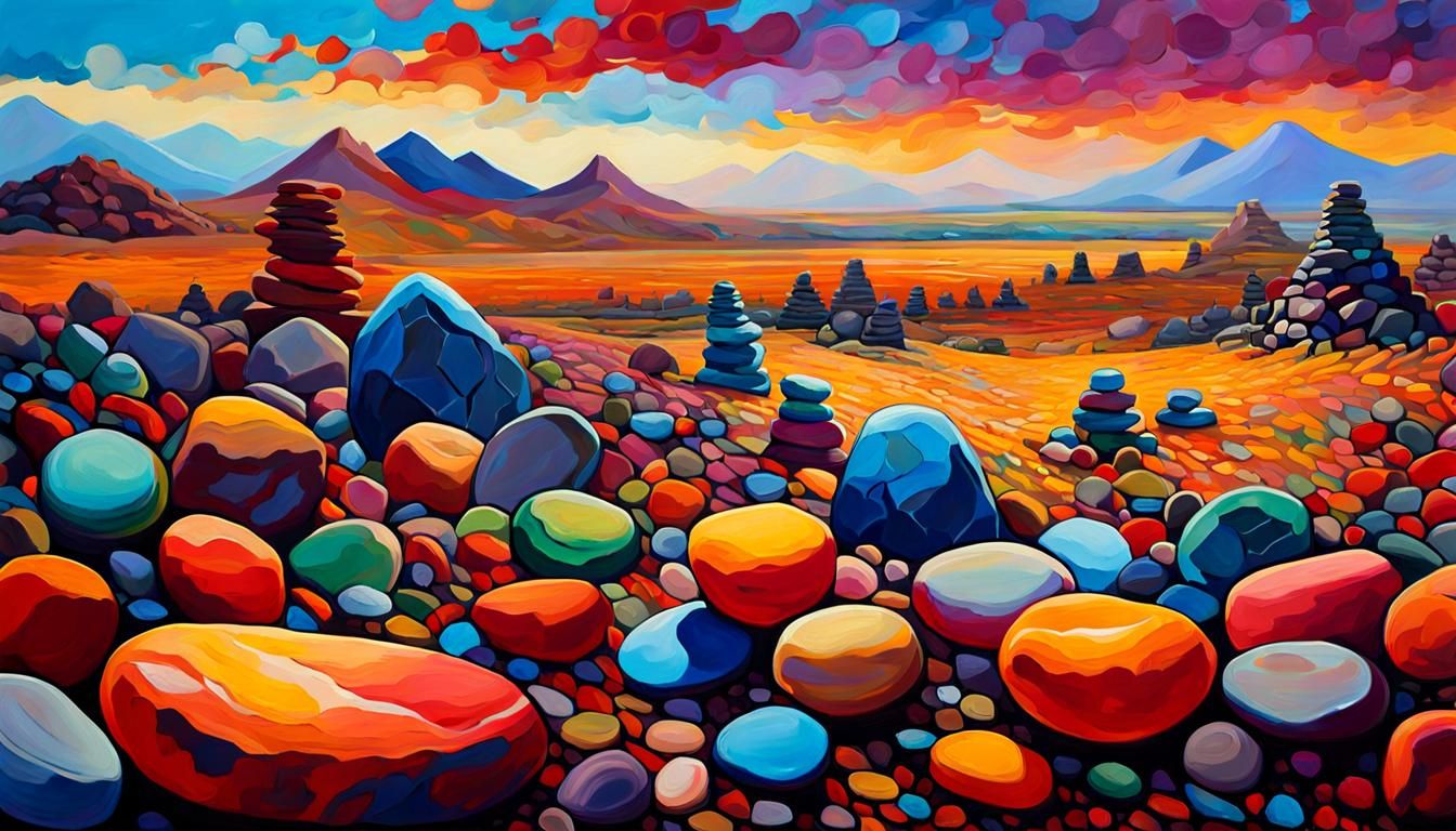 Cairn Plateau - AI Generated Artwork - NightCafe Creator