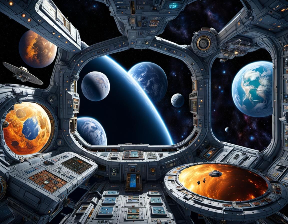 space computer - AI Generated Artwork - NightCafe Creator