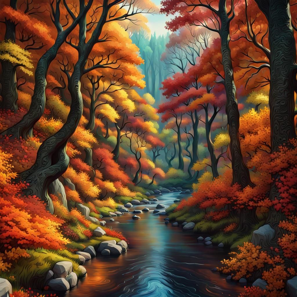 Autumn!! - AI Generated Artwork - NightCafe Creator