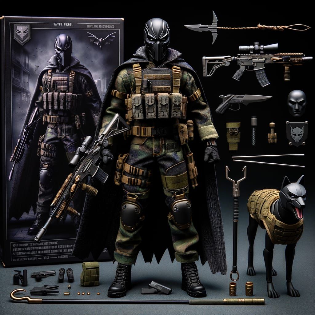 Night Prowler Phantom Soldier with Robo K-9
