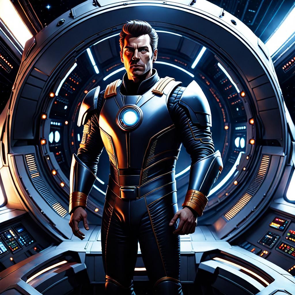 Retro sci-fi hero - AI Generated Artwork - NightCafe Creator