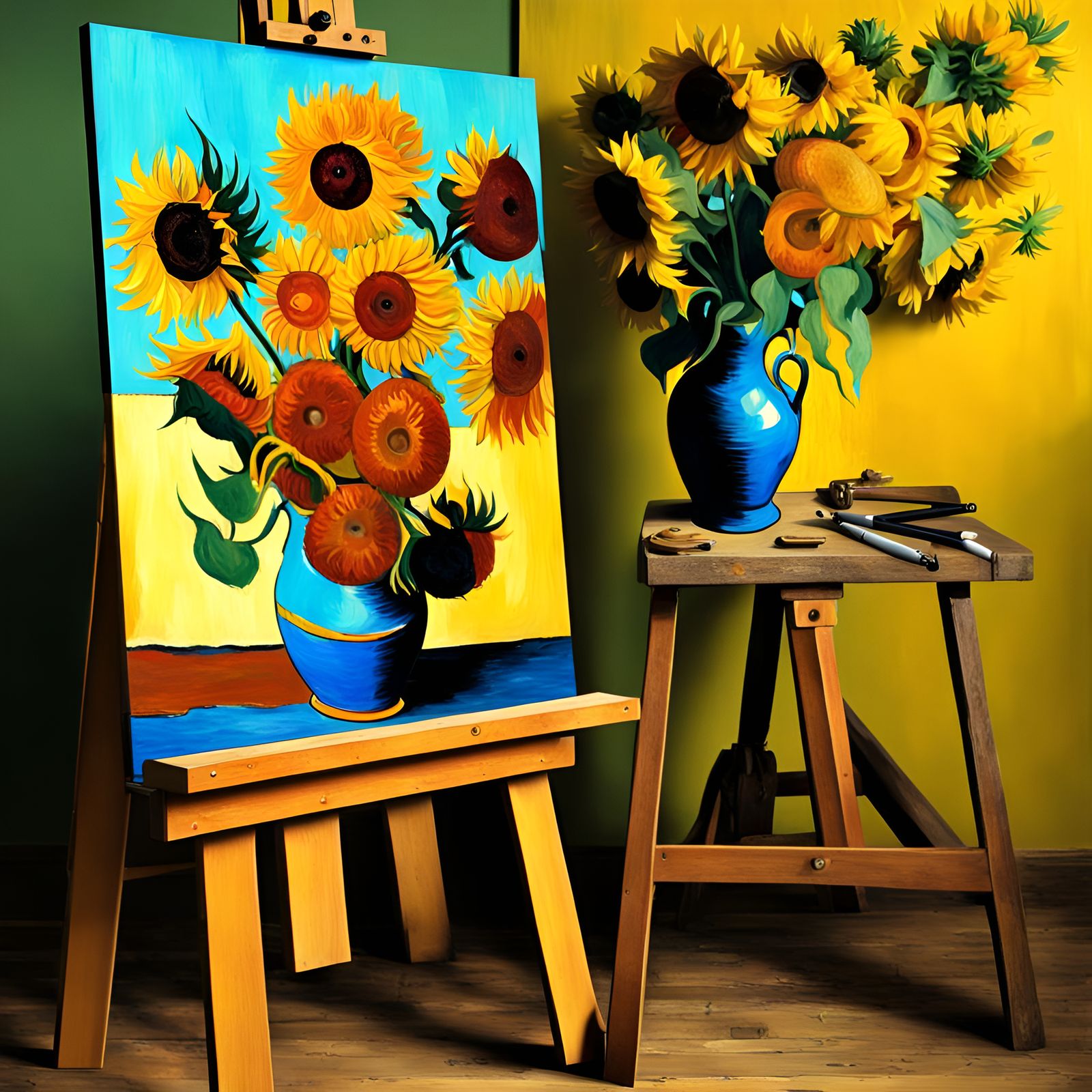 Sunflower Days - AI Generated Artwork - NightCafe Creator