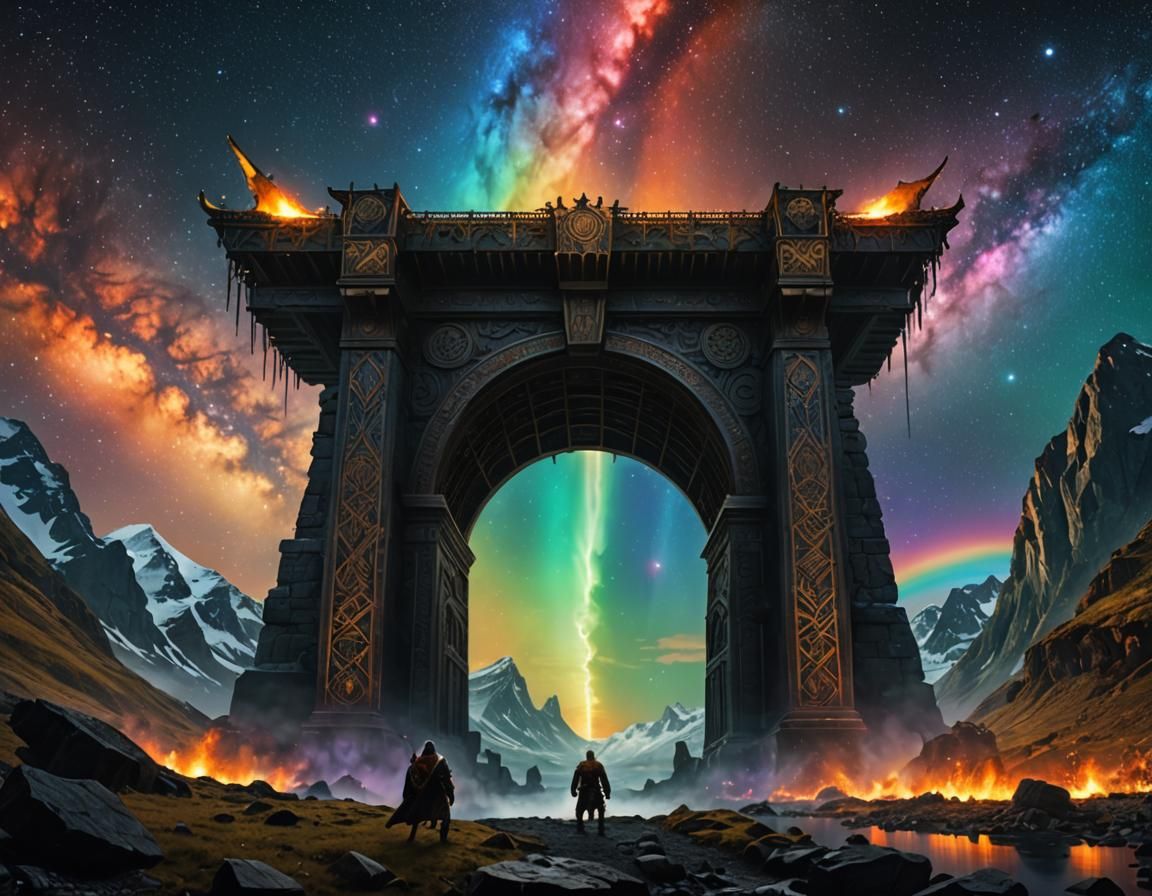 Gate to The Bifrost - AI Generated Artwork - NightCafe Creator