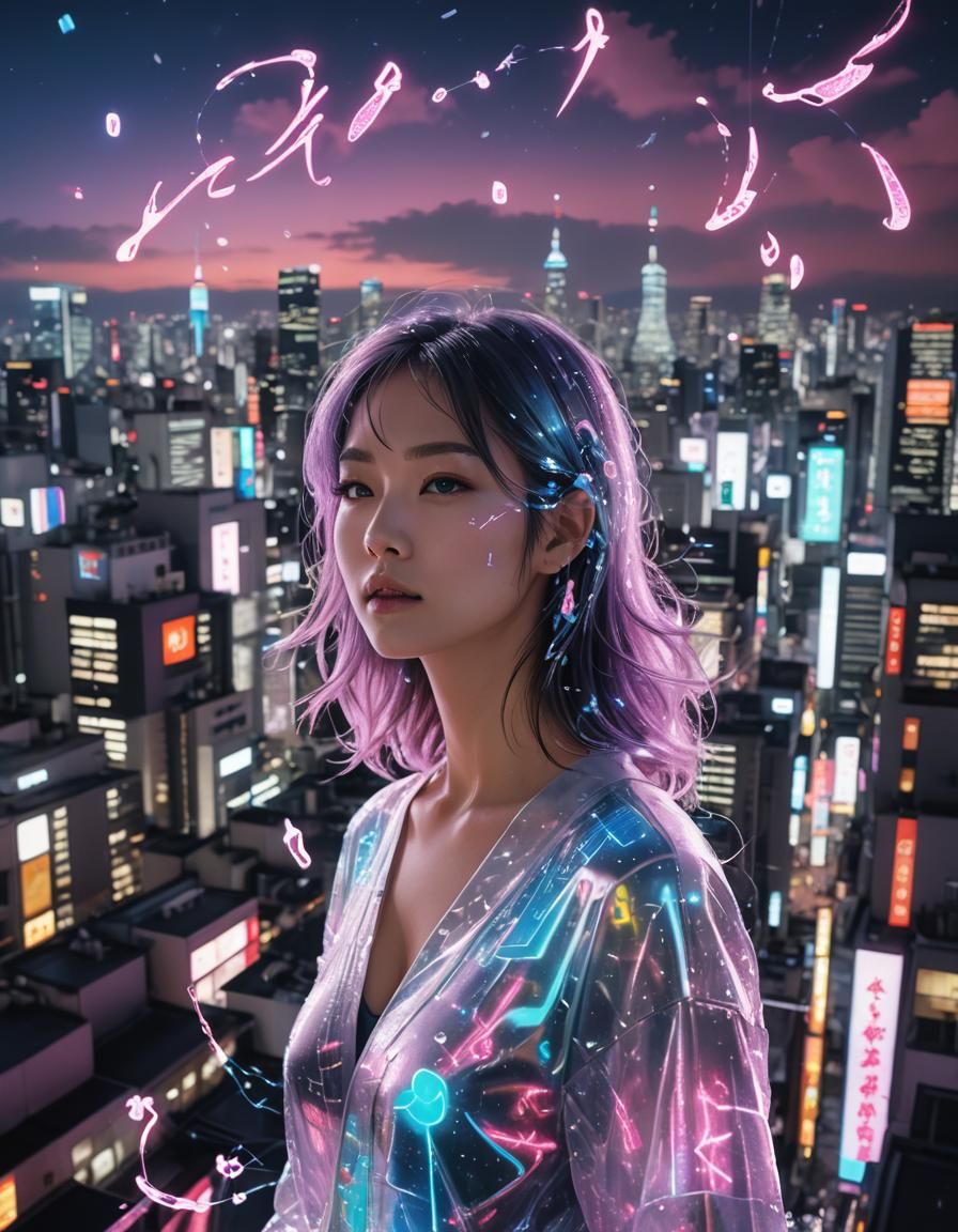 Neon Neo-Tokyo Nights 1 - AI Generated Artwork - NightCafe Creator