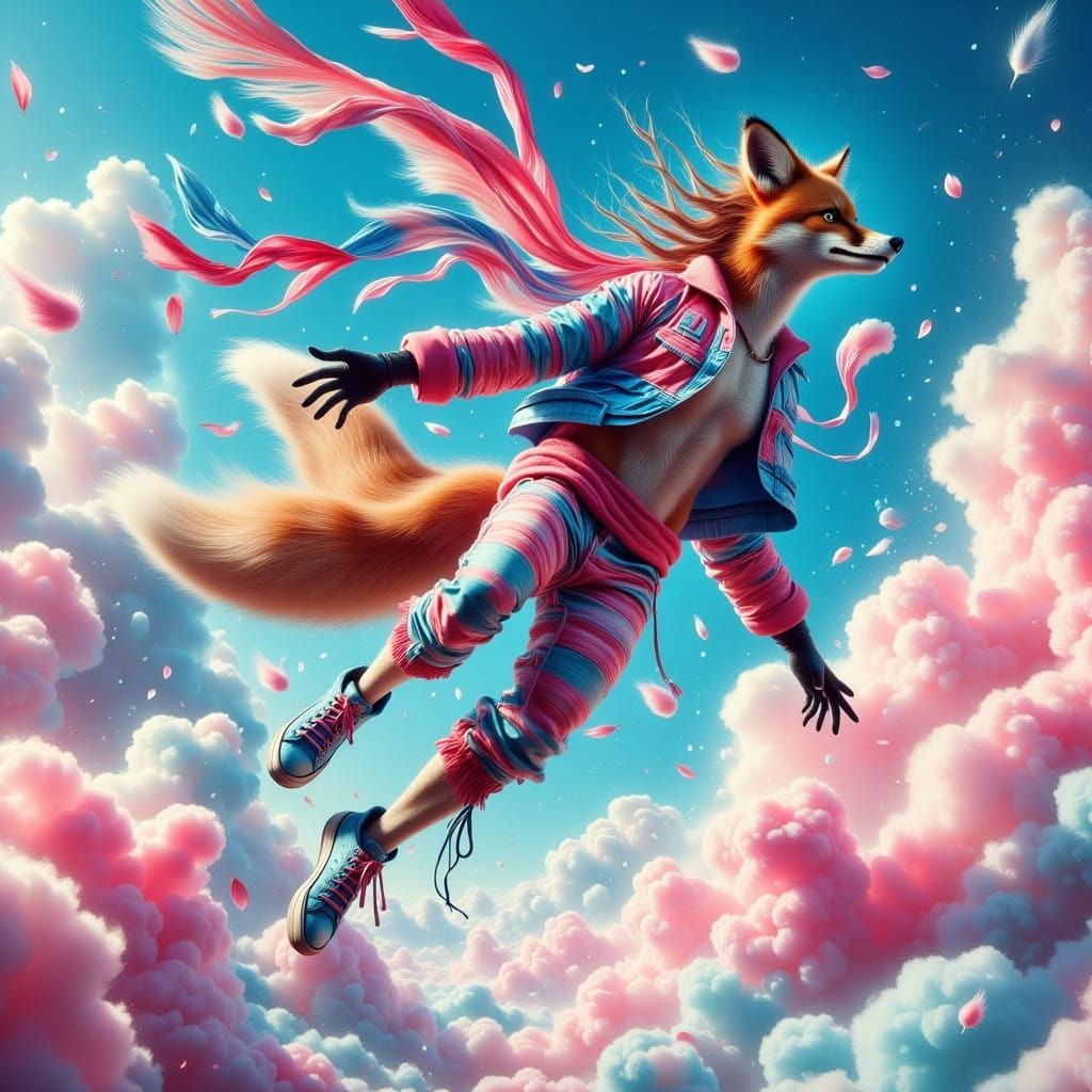 Skyfox Courier in Pulp Comic Style - AI Art