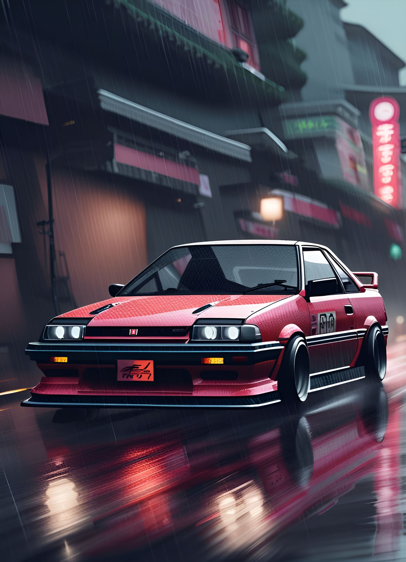 Rainy Drift - AI Generated Artwork - NightCafe Creator