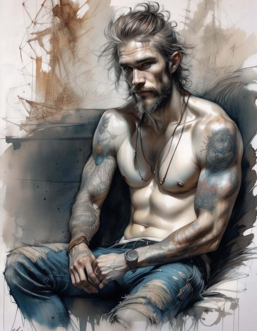 scruffy guy 2 - AI Generated Artwork - NightCafe Creator