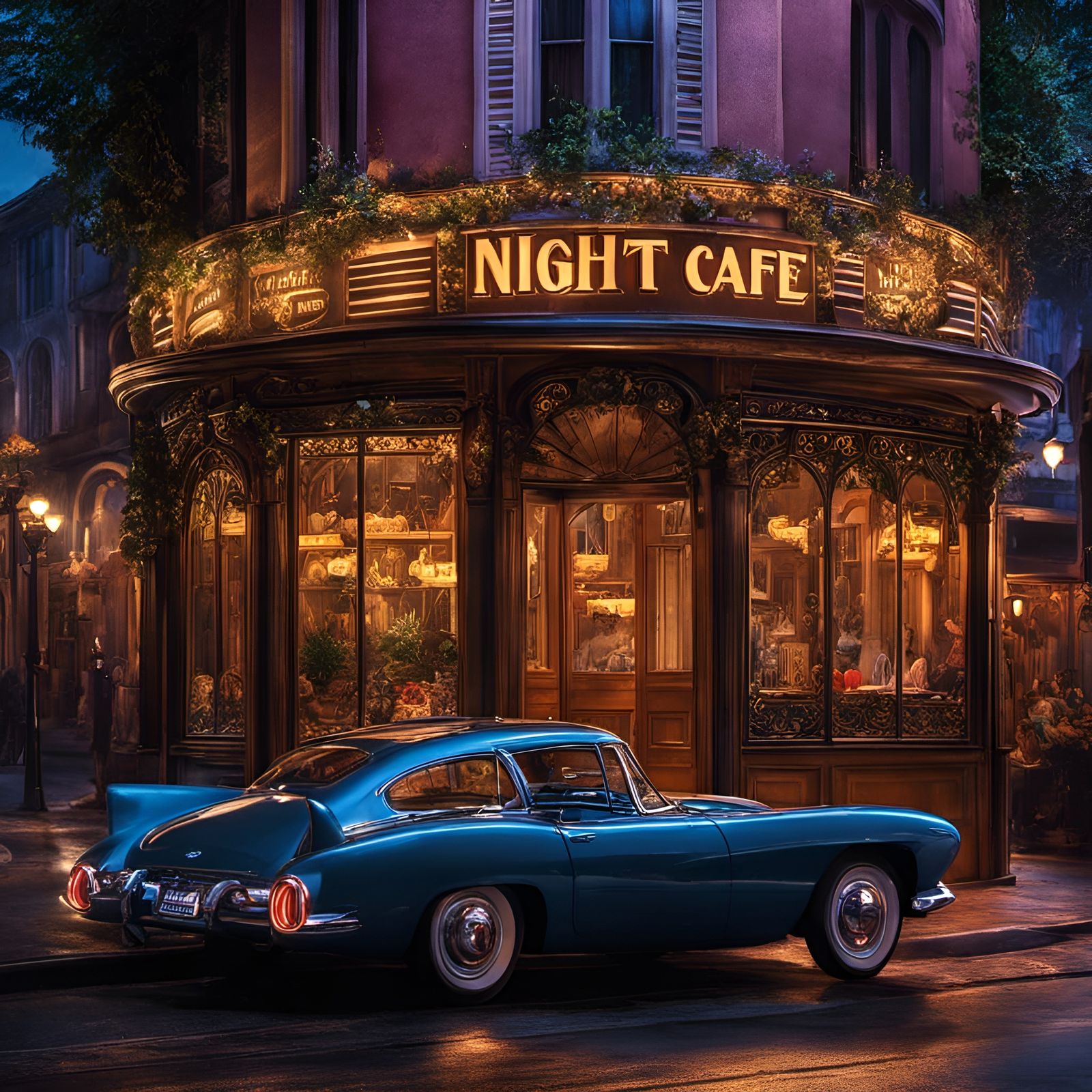 the infamous: "NIGHT CAFÉ" - AI Generated Artwork - NightCafe Creator